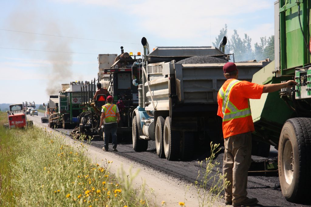 Road Resurfacing with Hot-in-place Recycling | TranBC