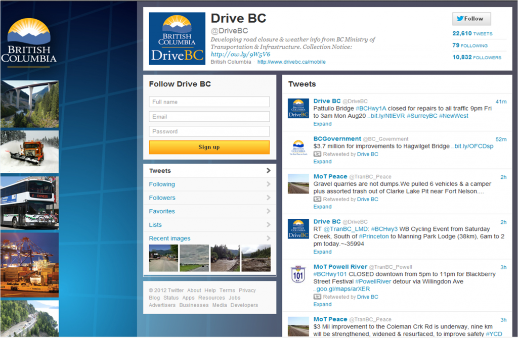 9 ways to let us know about a highway problem | TranBC