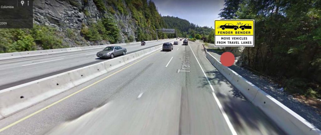 Celebrated Highway Sign Spreads to Fight Fender Bender Congestion | TranBC